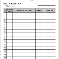 Jual Nota Kosong Murah - Harga Terbaru 2021